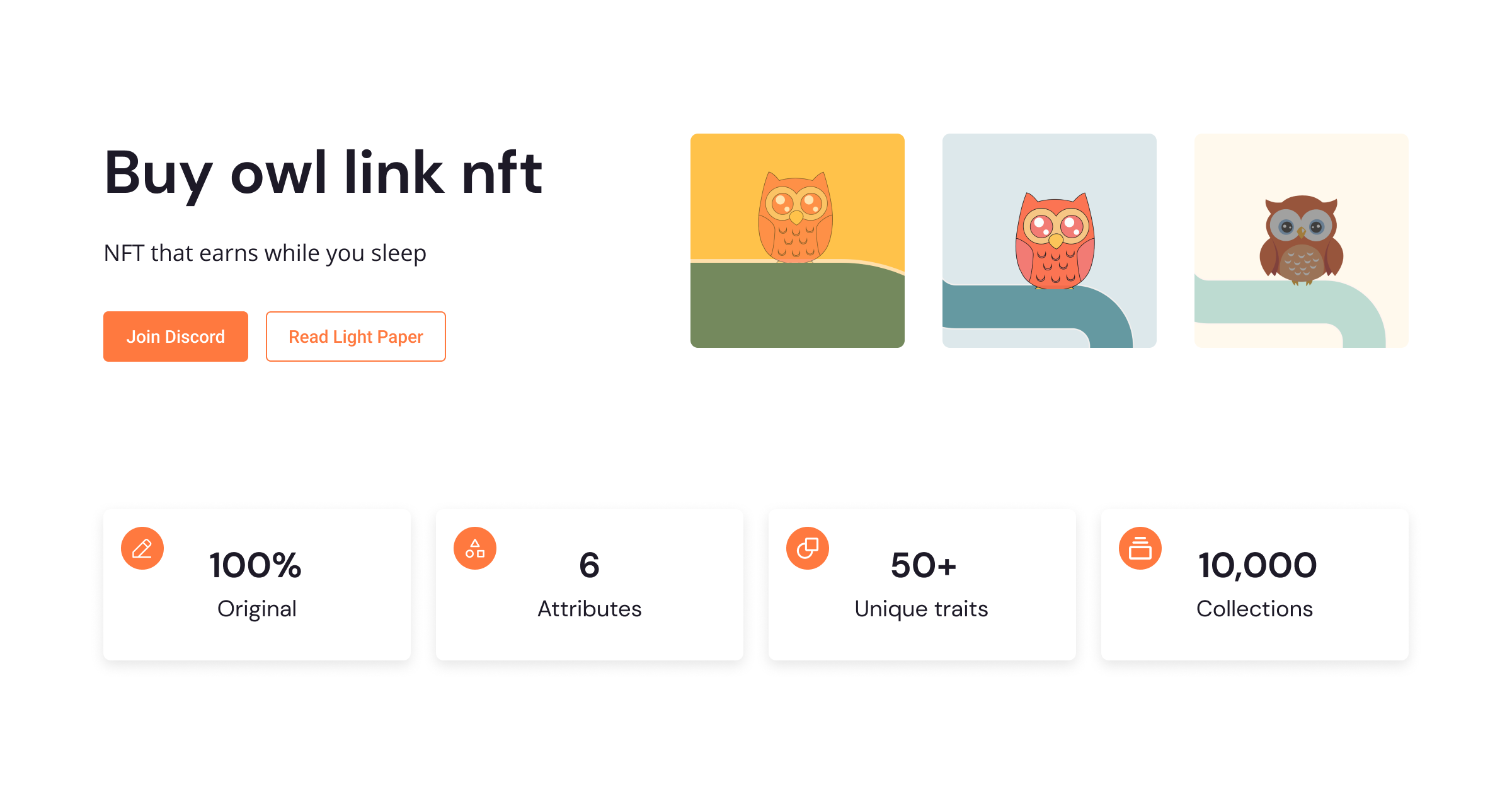 Buy Owl Link NFT - The NFT that shares revenue with it's holders